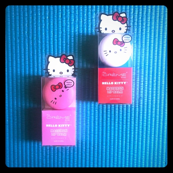 Hello Kitty | Makeup | Hello Kitty Macaron Lip Balm Set Of Two | Poshmark